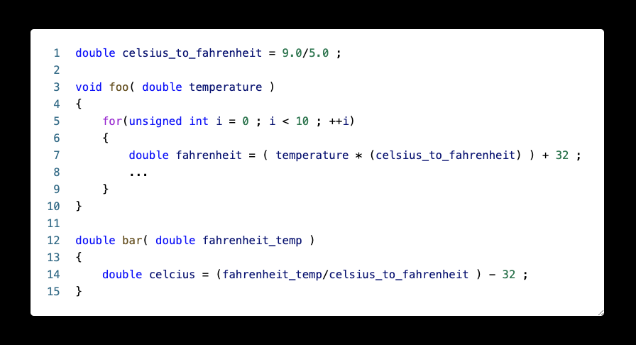 c scoping rules, header files